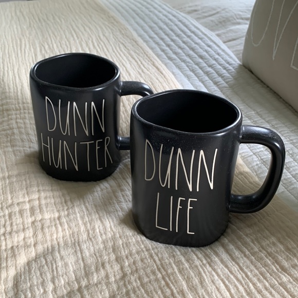 Rae Dunn | Dining | Rae Dunn Coffee Mugs Lot Of Two Black Cups | Poshmark